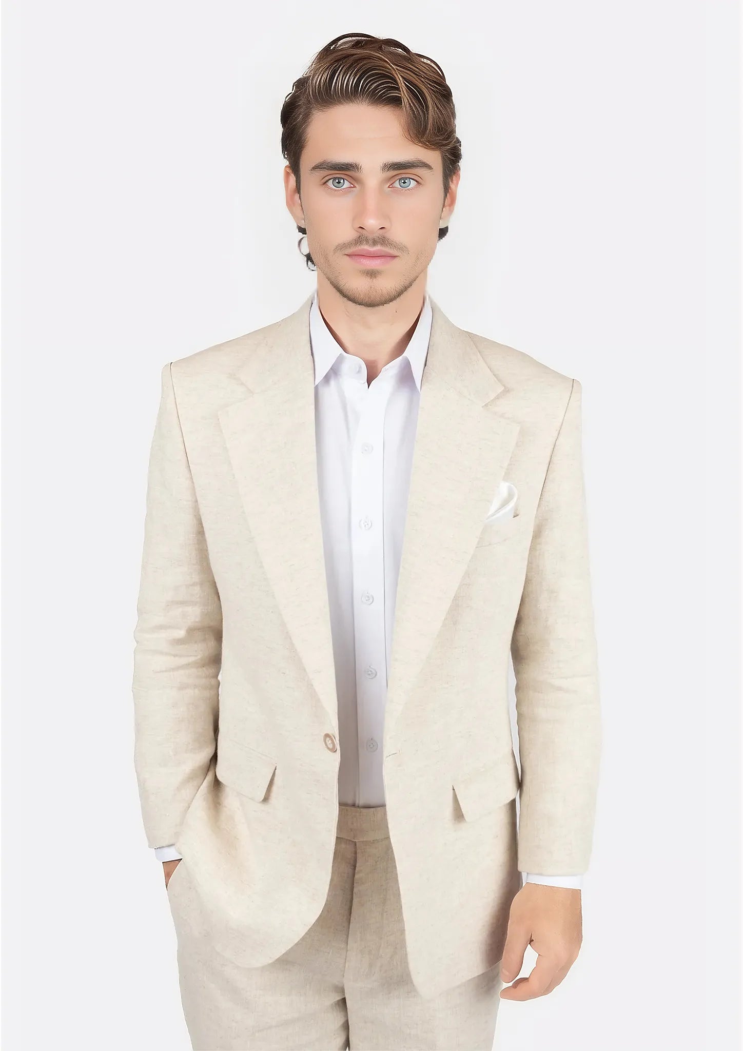Sand Linen Suit | SARTORO | Custom Suits & Tuxedos