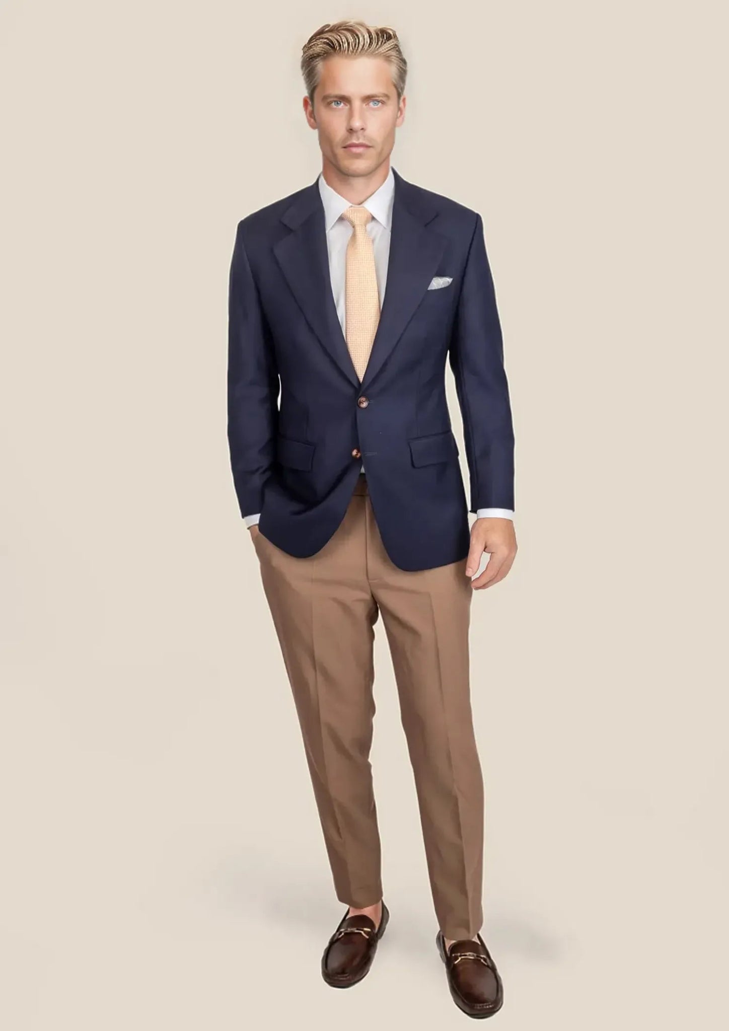 Stratos Blue Sharkskin Jacket | SARTORO | Men's Custom Blazers