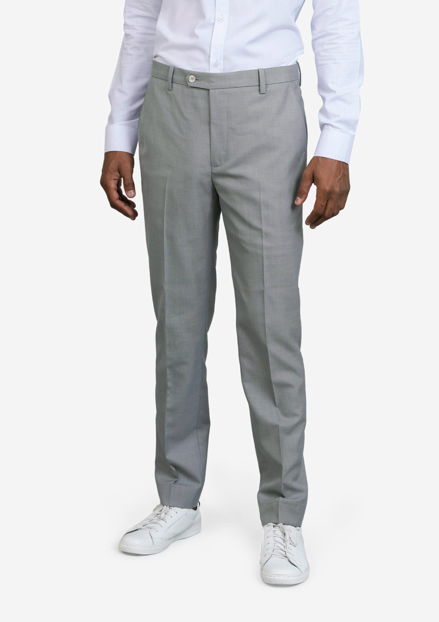 Harbor Grey Sharkskin Pants | SARTORO | Custom Pants & Chinos
