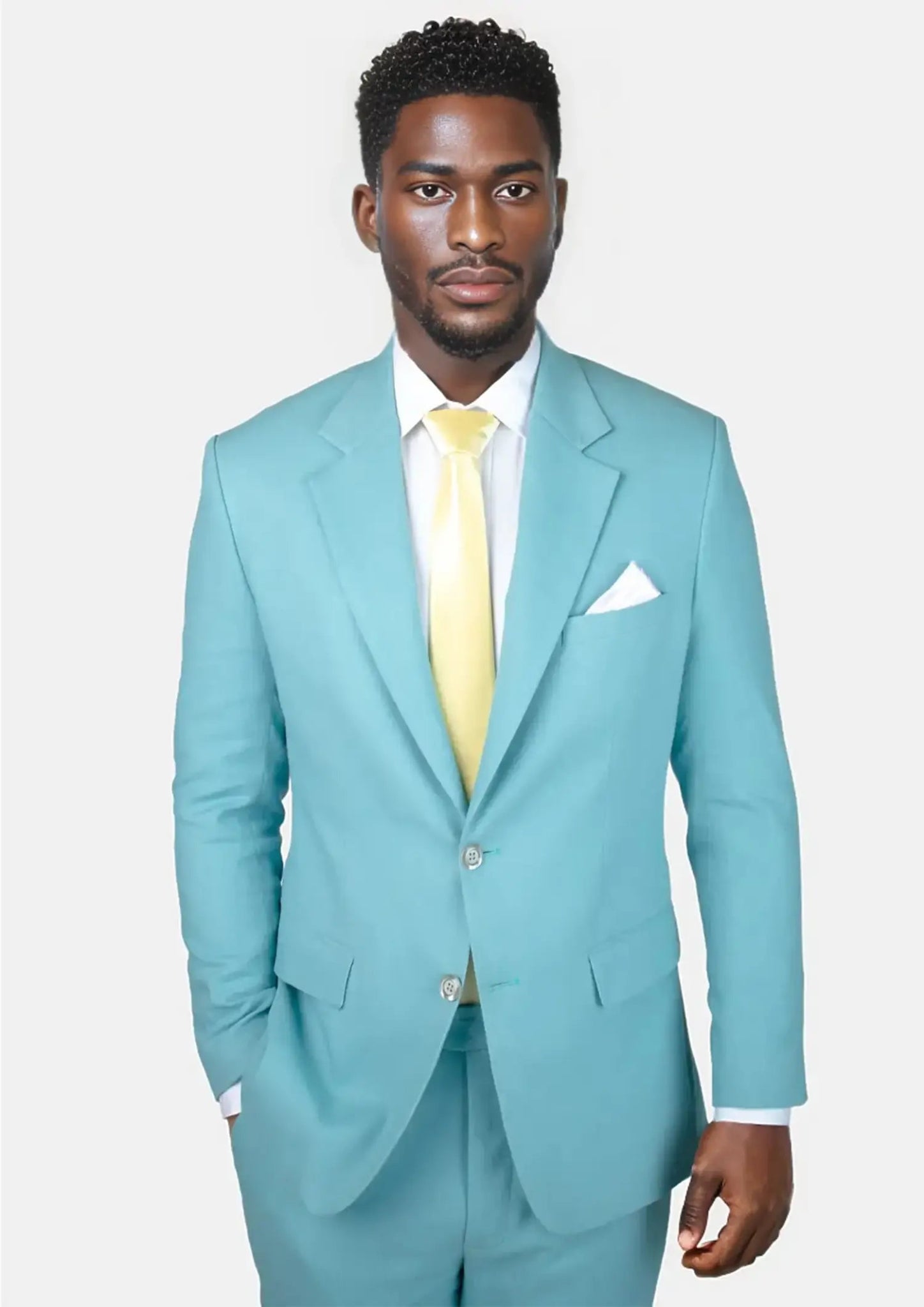 Astor Capri Blue Linen Blend Suit | SARTORO