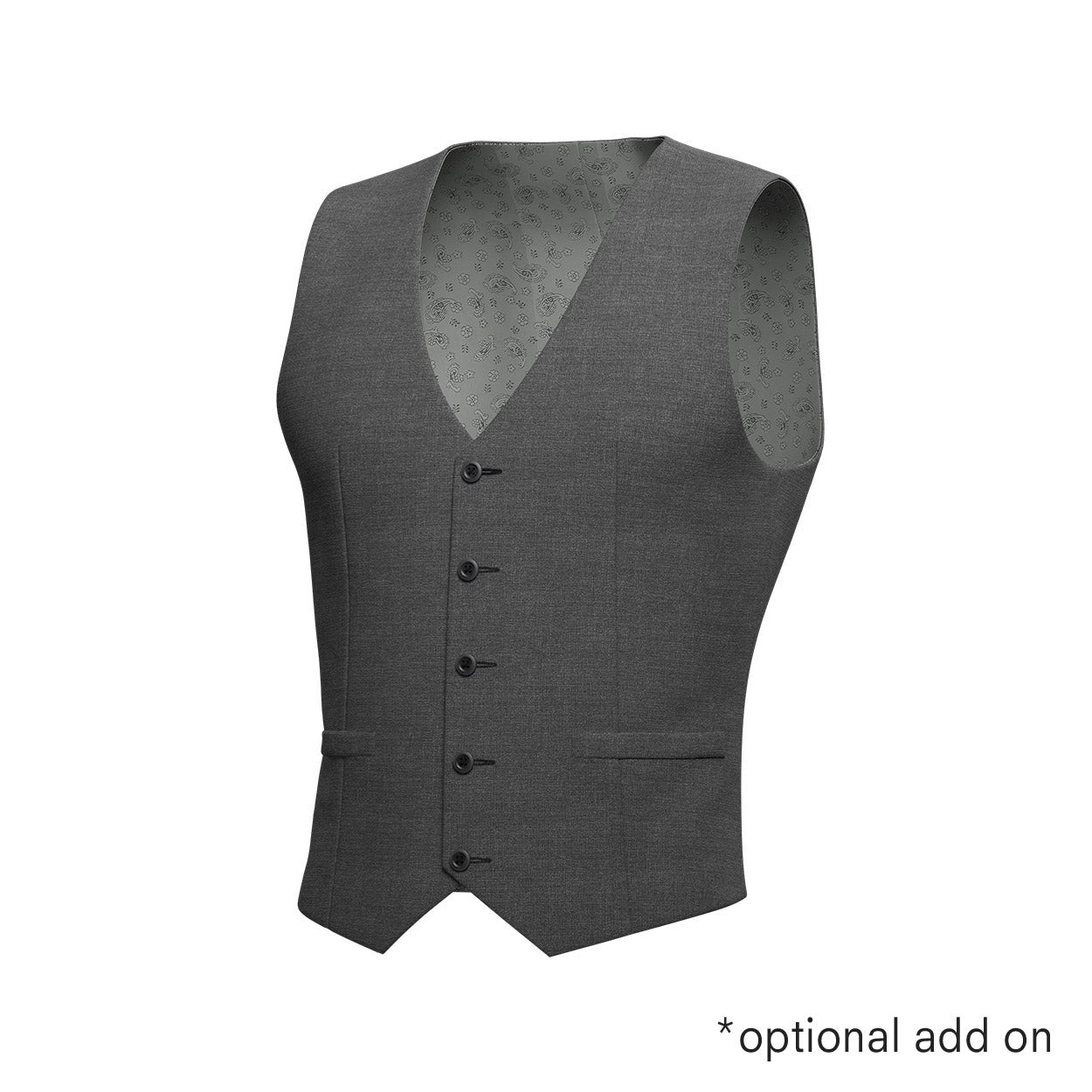 Grey Charcoal Crosshatch Suit | SARTORO | Custom Suits & Tuxedos